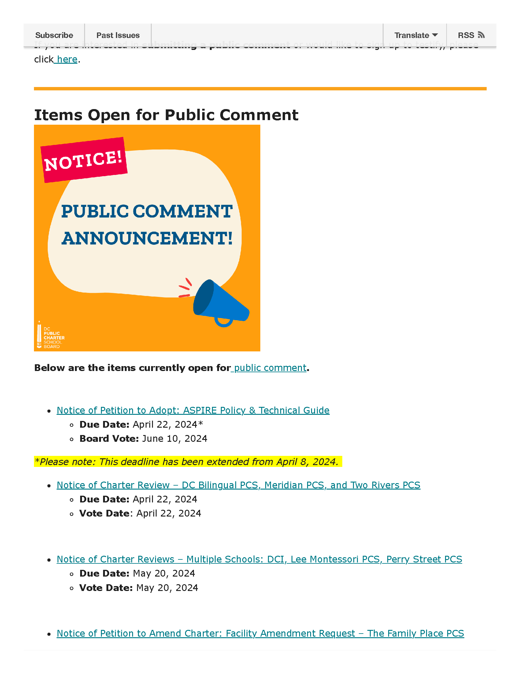 April 2024 Newsletter | DC PCSB